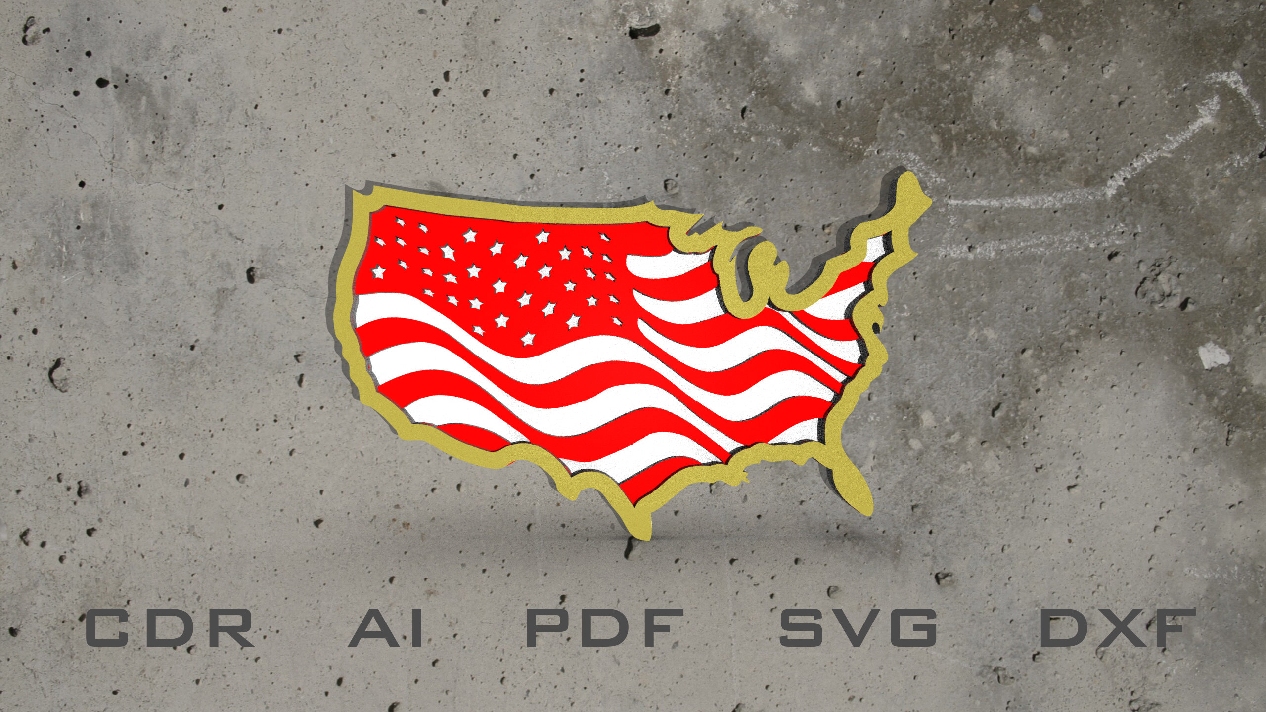 Multilayer American Flag Digital File for Laser and CNC - Etsy