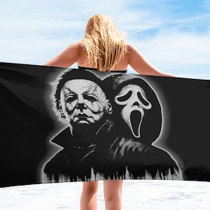 Ghostface Towel Michael Myers Towel Summer Beach Towel Horror Movie ...