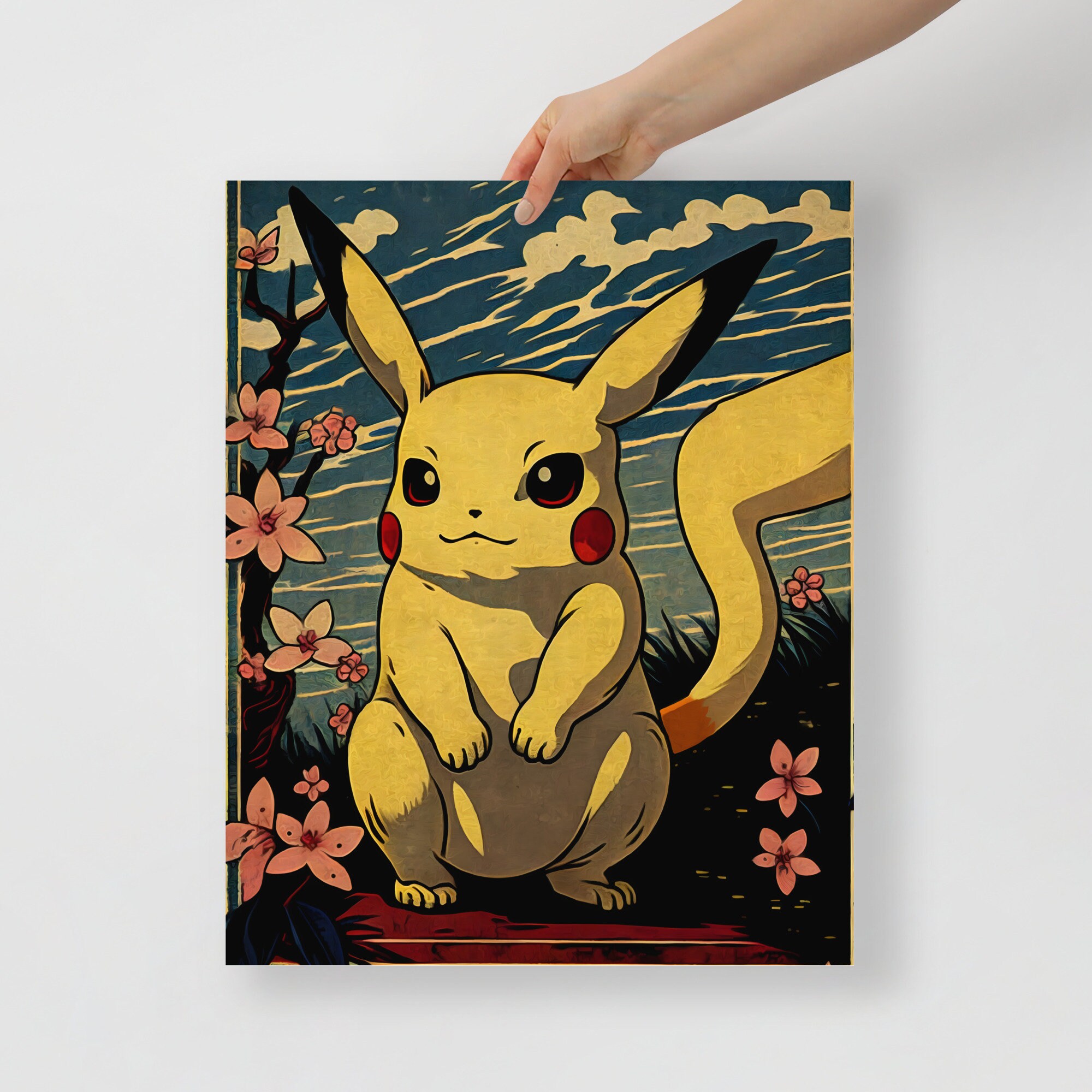 Pikachu Japanese Ukiyoe Style Poster - Etsy