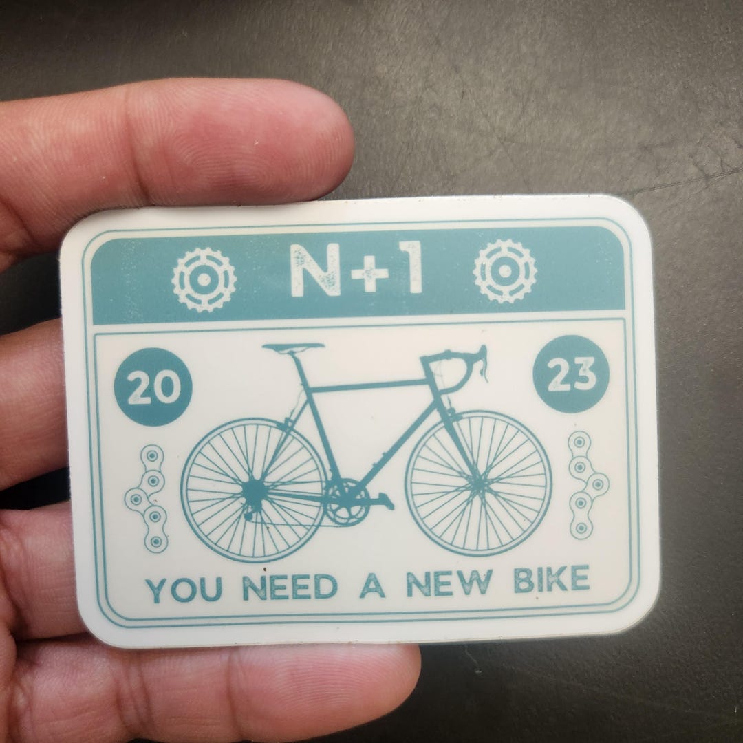 N1 You Need a New Bike Vinyl Sticker Bicycle Bicycling N1 Laptop Water ...