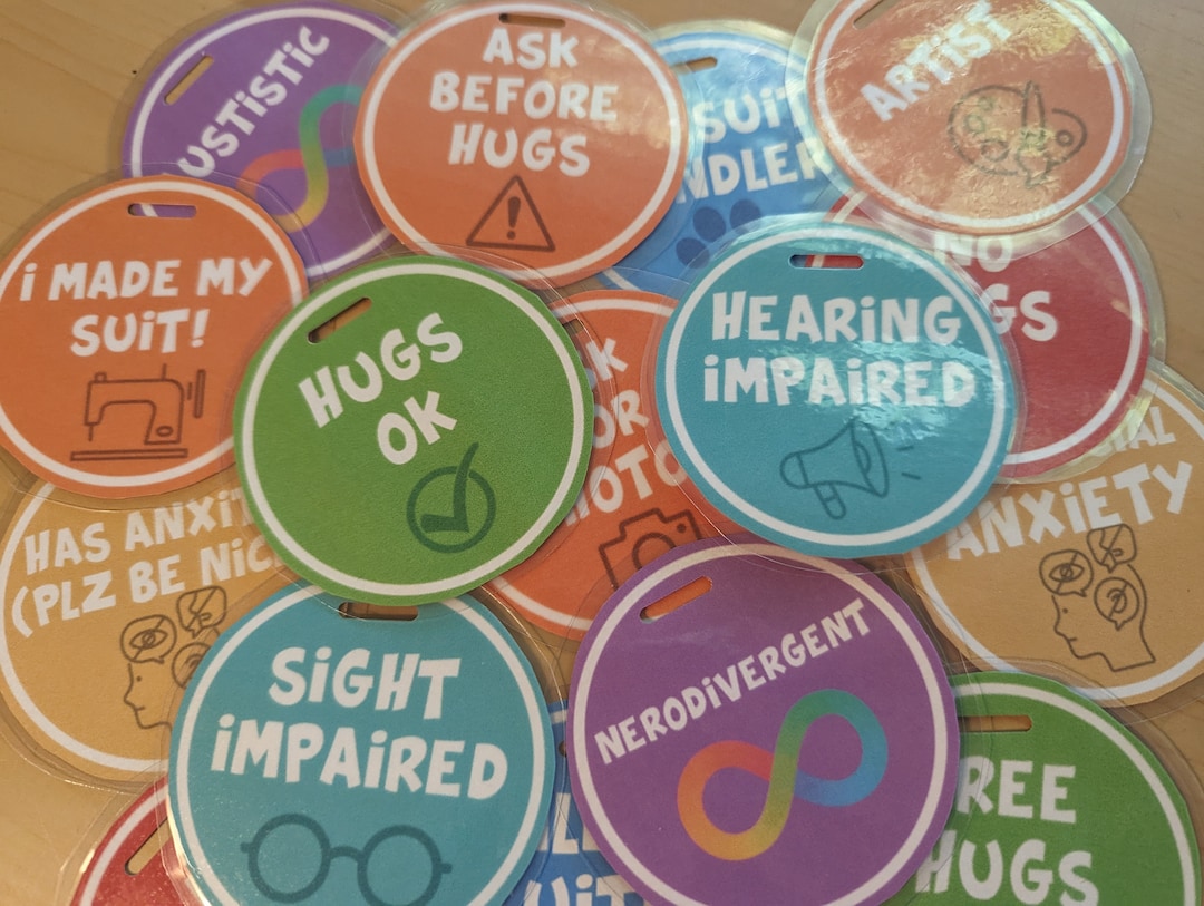 Fursuiter Info Badges - Etsy