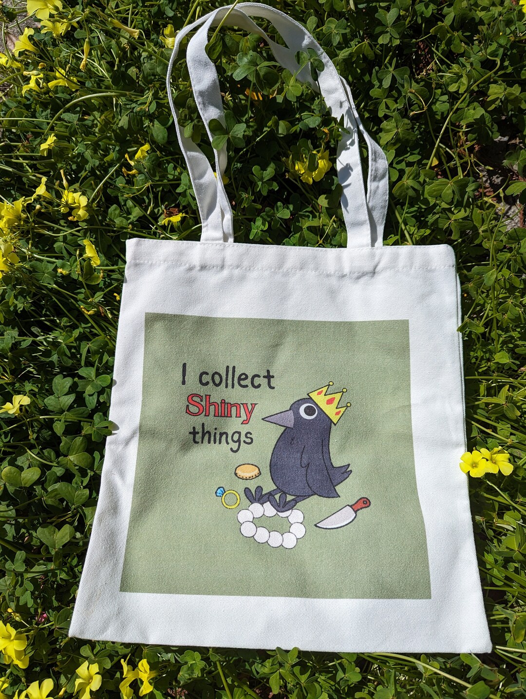 Crow Tote Bag - Etsy