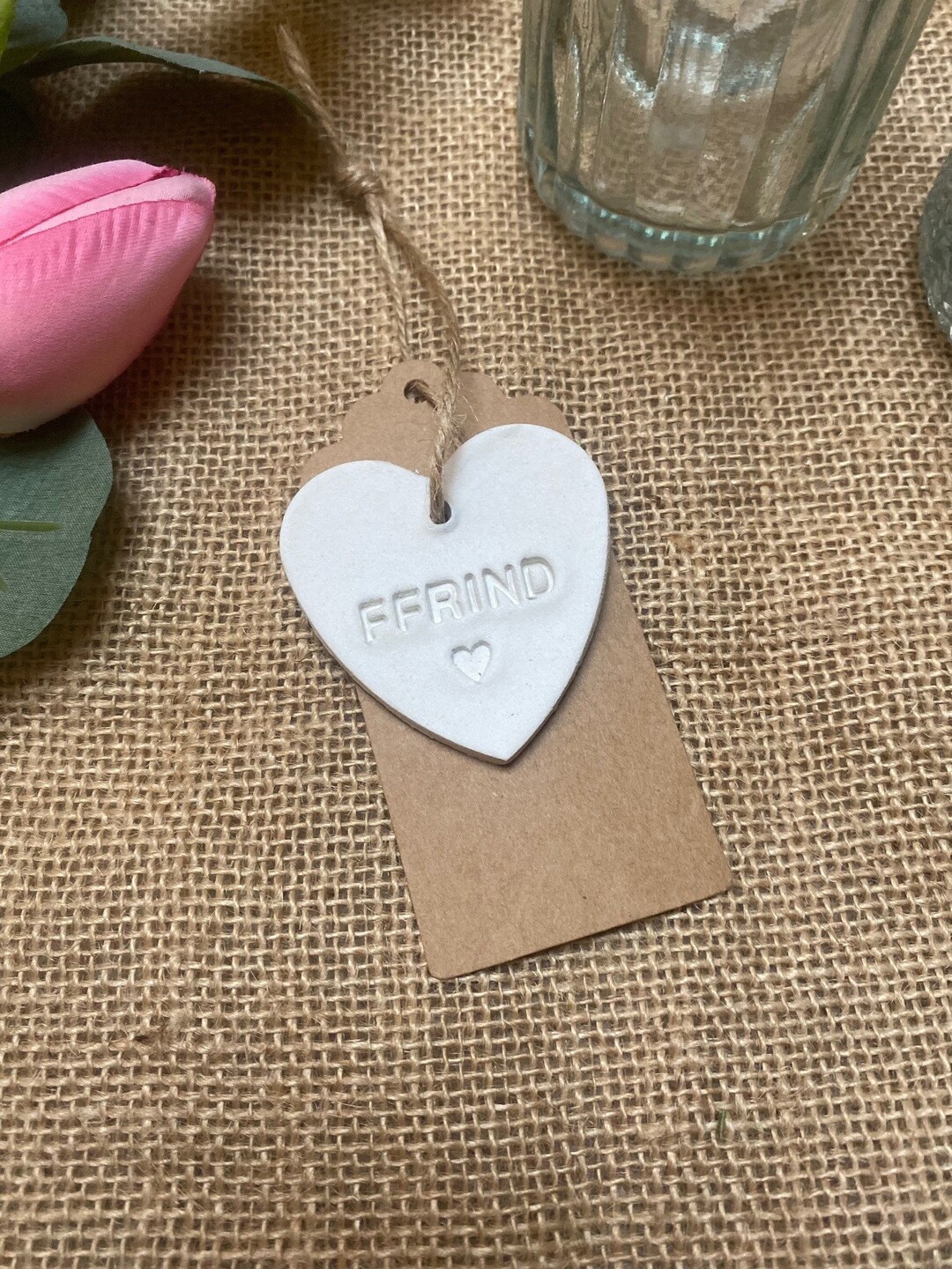 FFRIND Hanging Heart Gift Tag WELSH Friend HOME Decoration, Unique ...