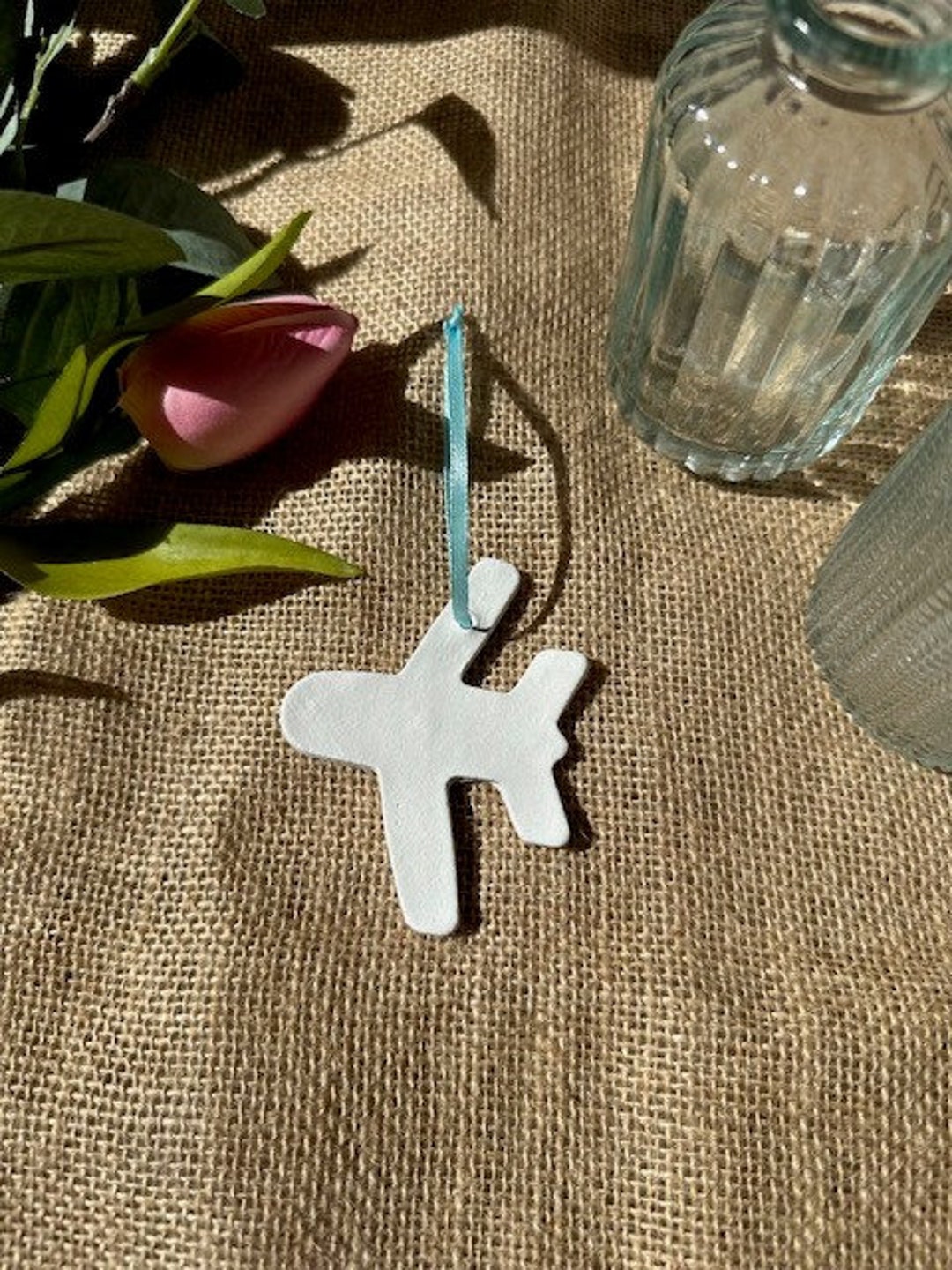 Airplain Shaped Clay Decoration Aeroplane Ornament Plane Ornament - Etsy
