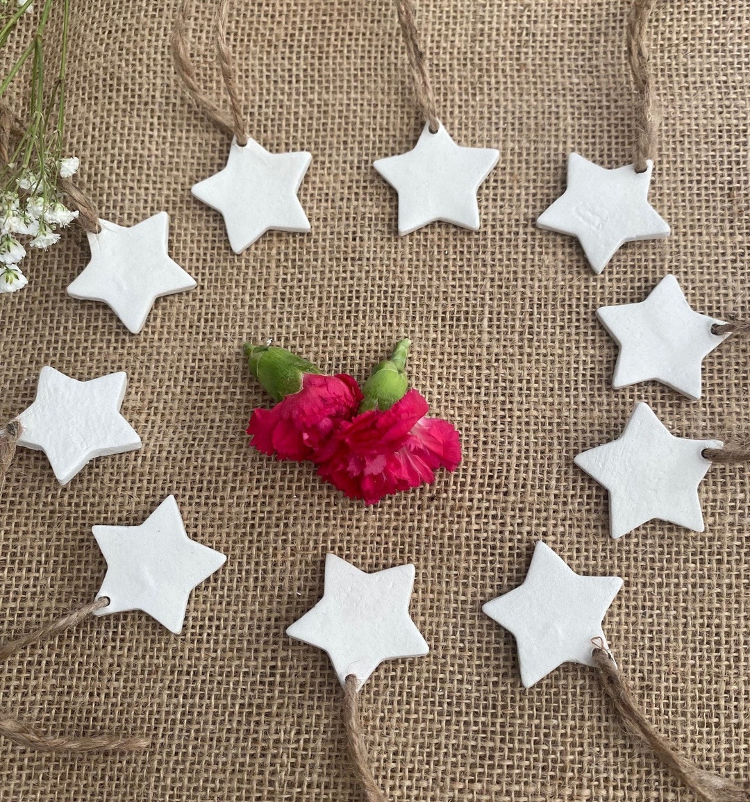 A Set of 10 Small Plain Stars | Home Decor Stars | Scandi Decorations ...