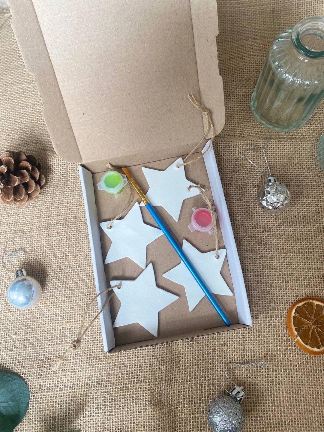 Paint Your Own Star Decorations, Kids Star Craft Kit Gift, Paint ...