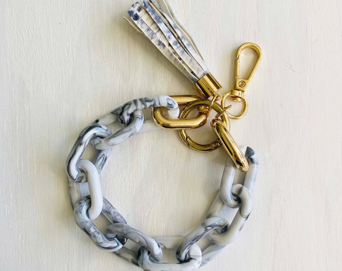 Chunky Chain Link Wristlet Keychain, Bracelet Keychain - Etsy