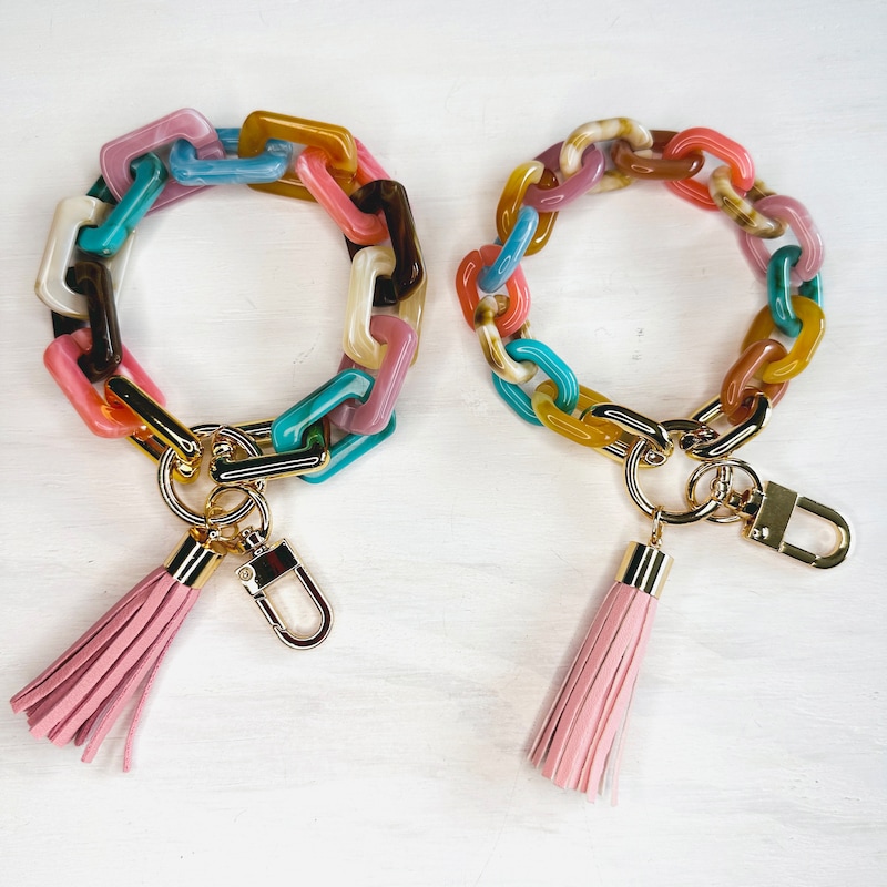 Colorful Keychain - Etsy