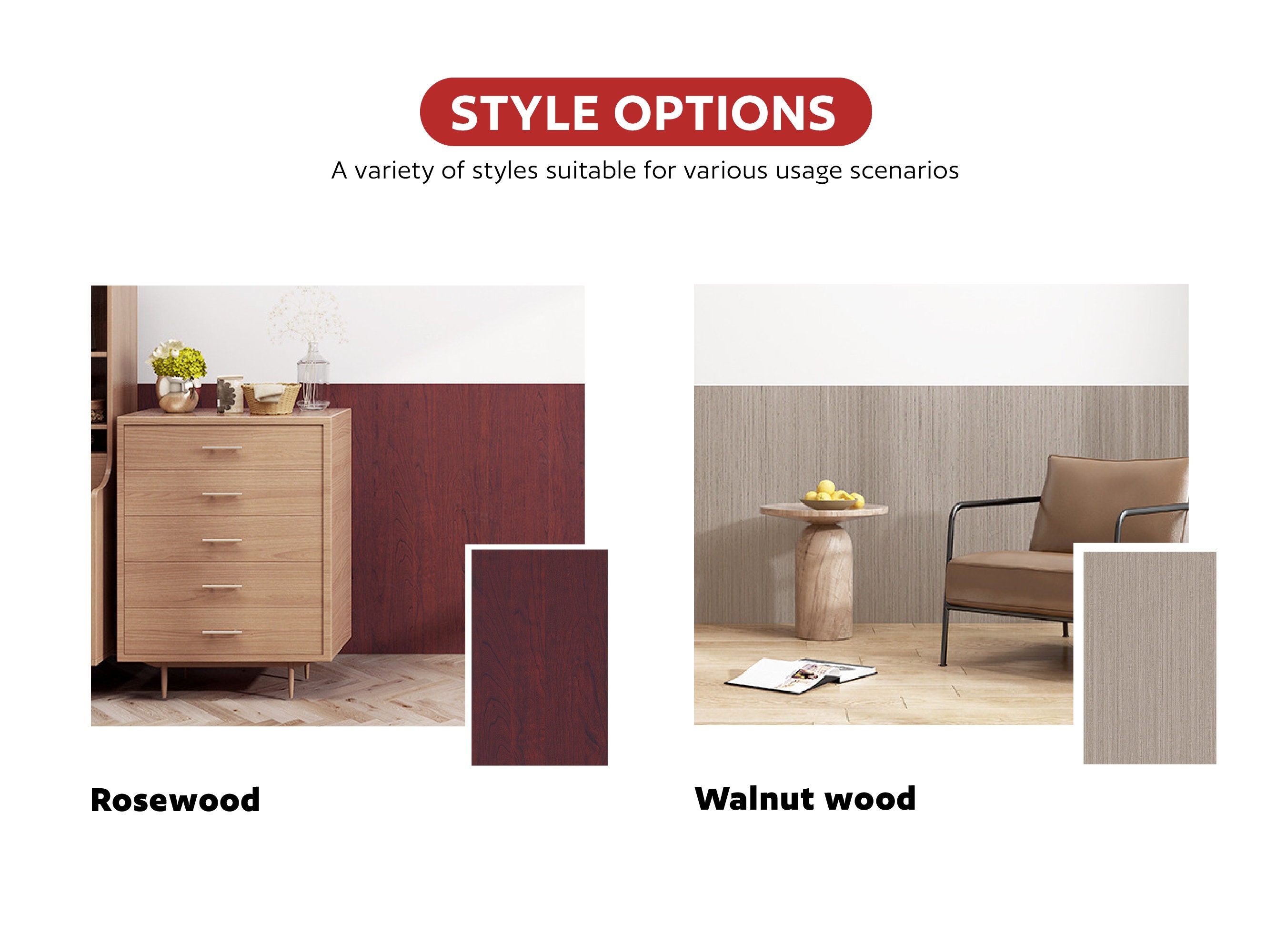 10 Faux Wood Panel Peel & Stick Tiles: Matte, Waterproof, Easy ...