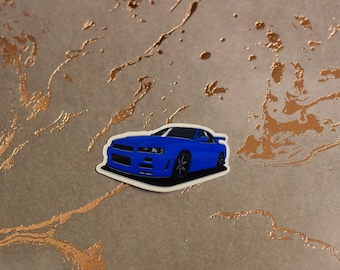 Skyline R34 Sticker - Etsy