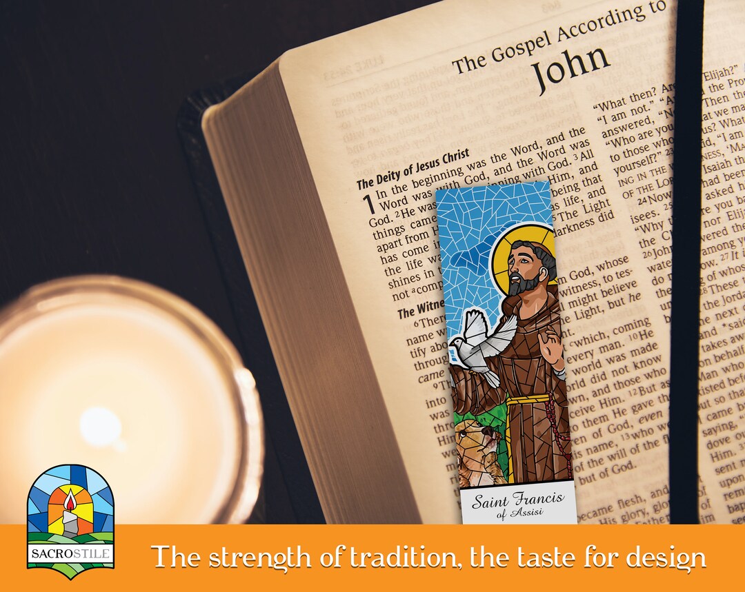 St Francis of Assisi Bookmark, Catholic Bookmark, Catholic Printable ...