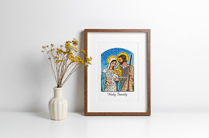 Holy Family Print Holy Family Wall Art Holy Family - Etsy