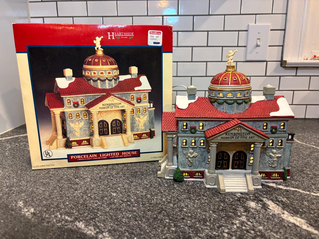 Lemax: Kensington Museum of Fine Art, Hearthside Village Lighted House ...