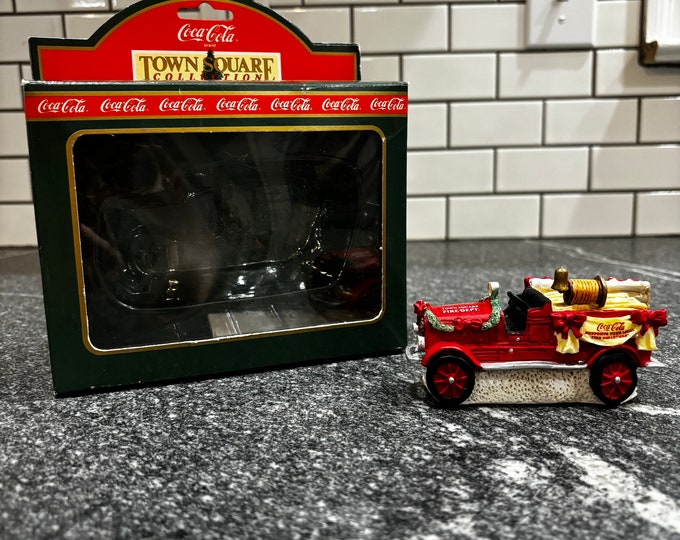 Coca Cola Town Square Collection Station #14 Fire Truck - Vintage ...