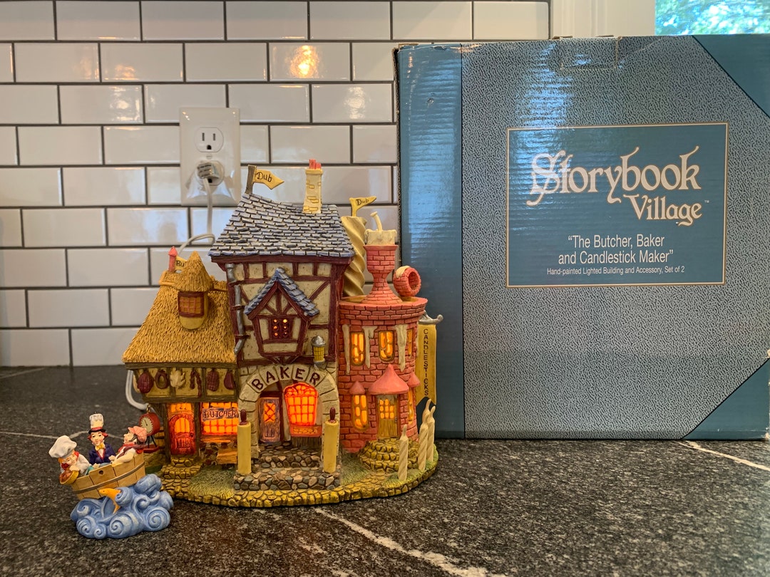Dept 56: the Butcher, Baker and Candlestick Maker, Storybook Village ...