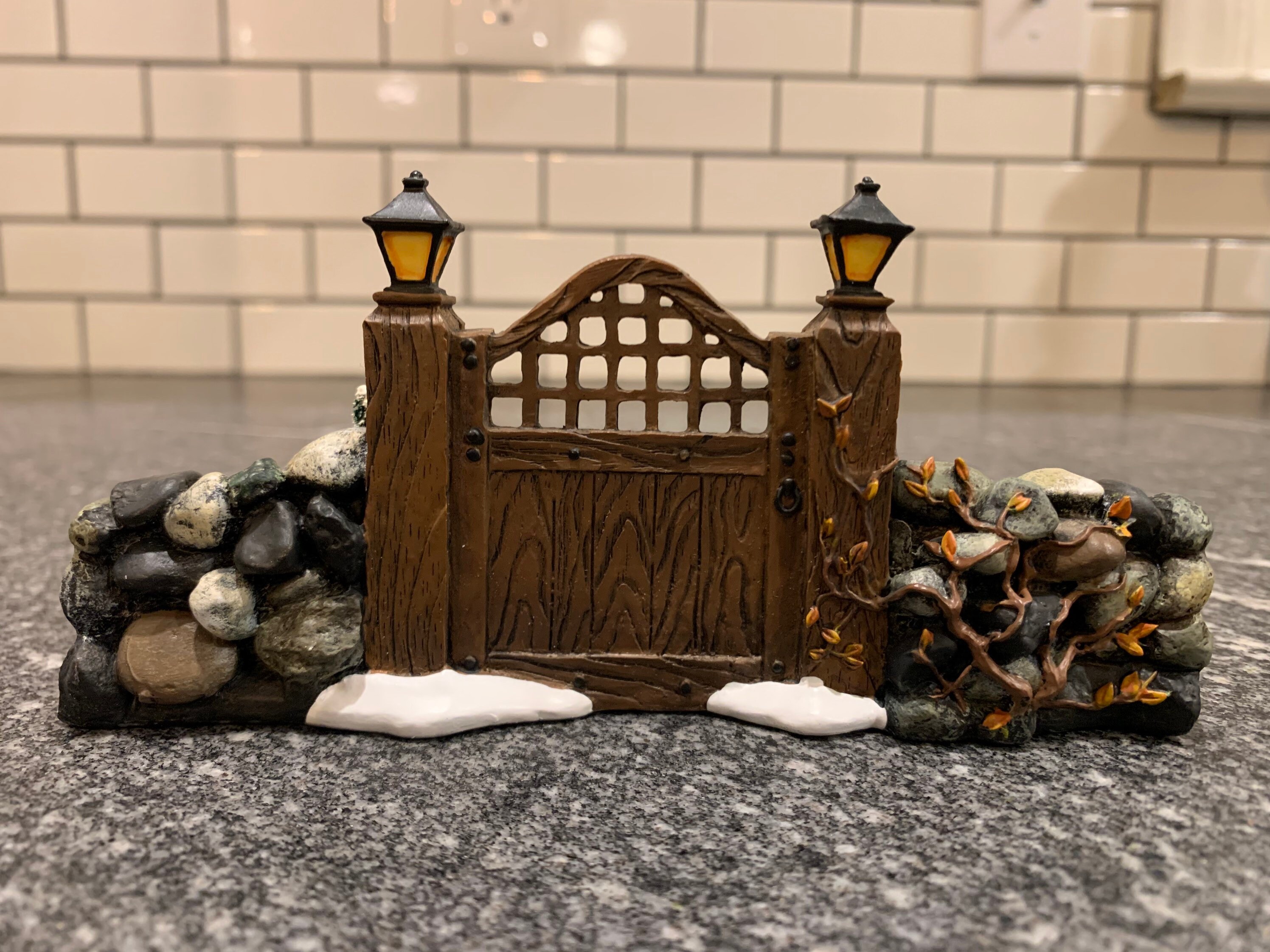 Dept 56: Fieldstone Entry Gate Village Accessories - Etsy