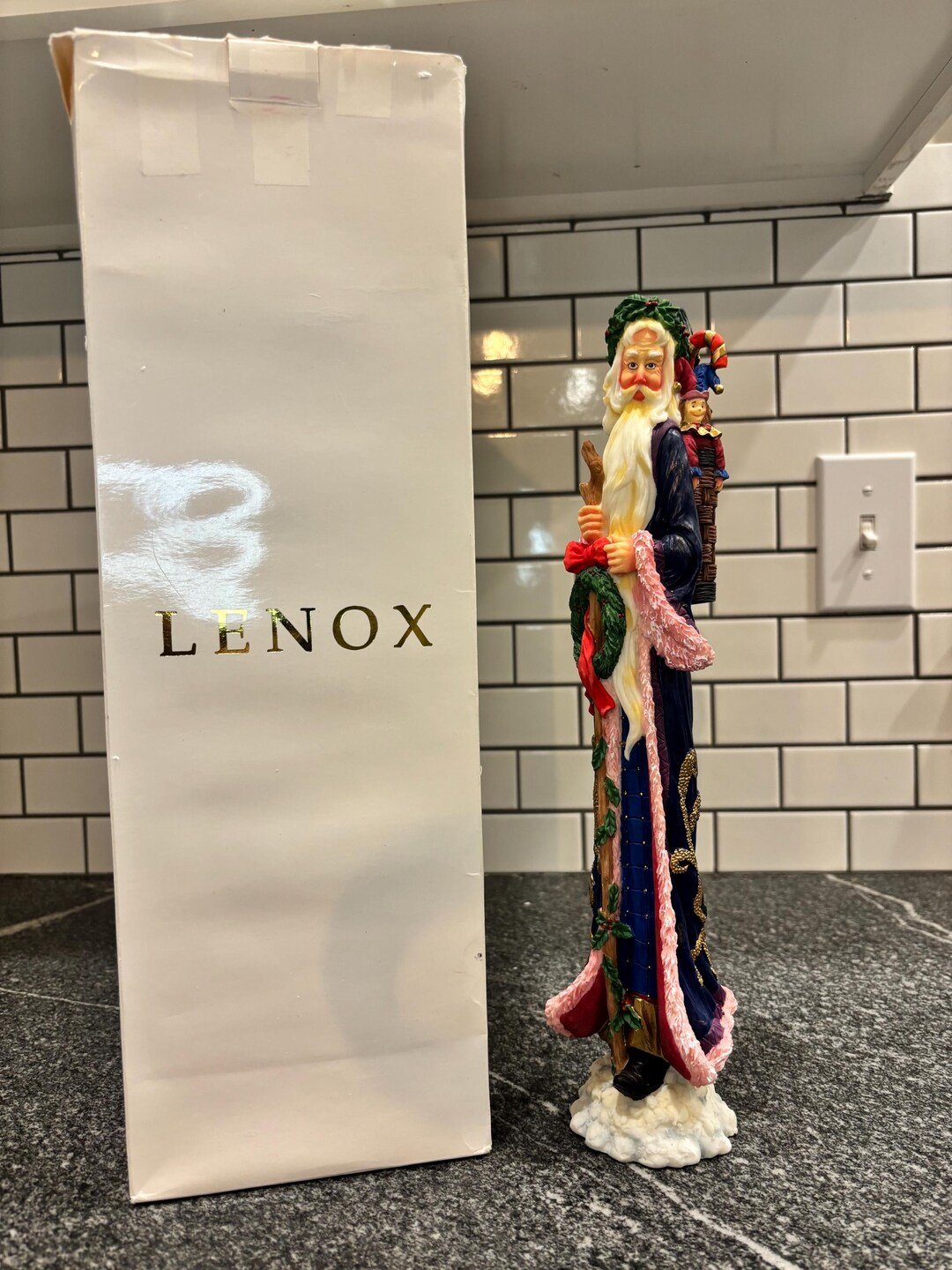 Lenox: Wreath Bearer, Holiday Figurine, Holiday Decor, Vintage Decor, Seasonal Decor, Vintage ...