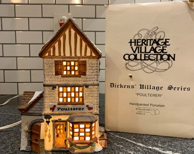 Dept 56: Poulterer, Dickens Village, Department 56, Retired, Vintage ...