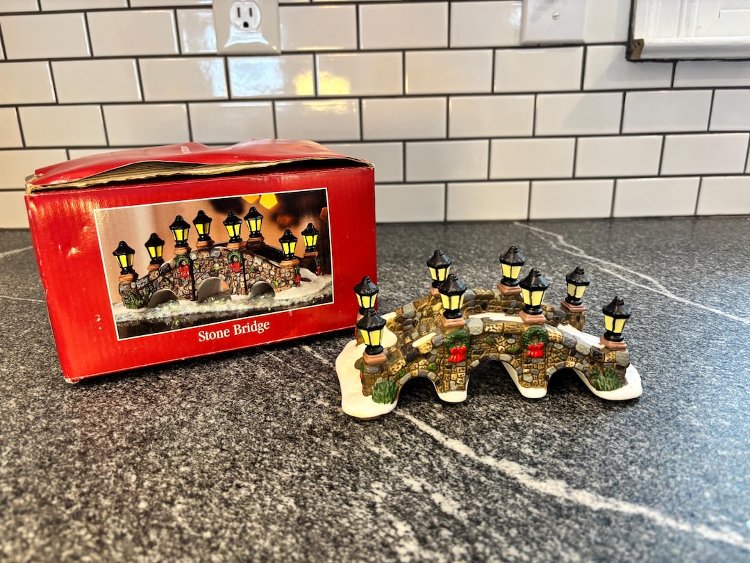 St Nicholas Square: Stone Bridge, Village Accessory, Holiday Accessory ...