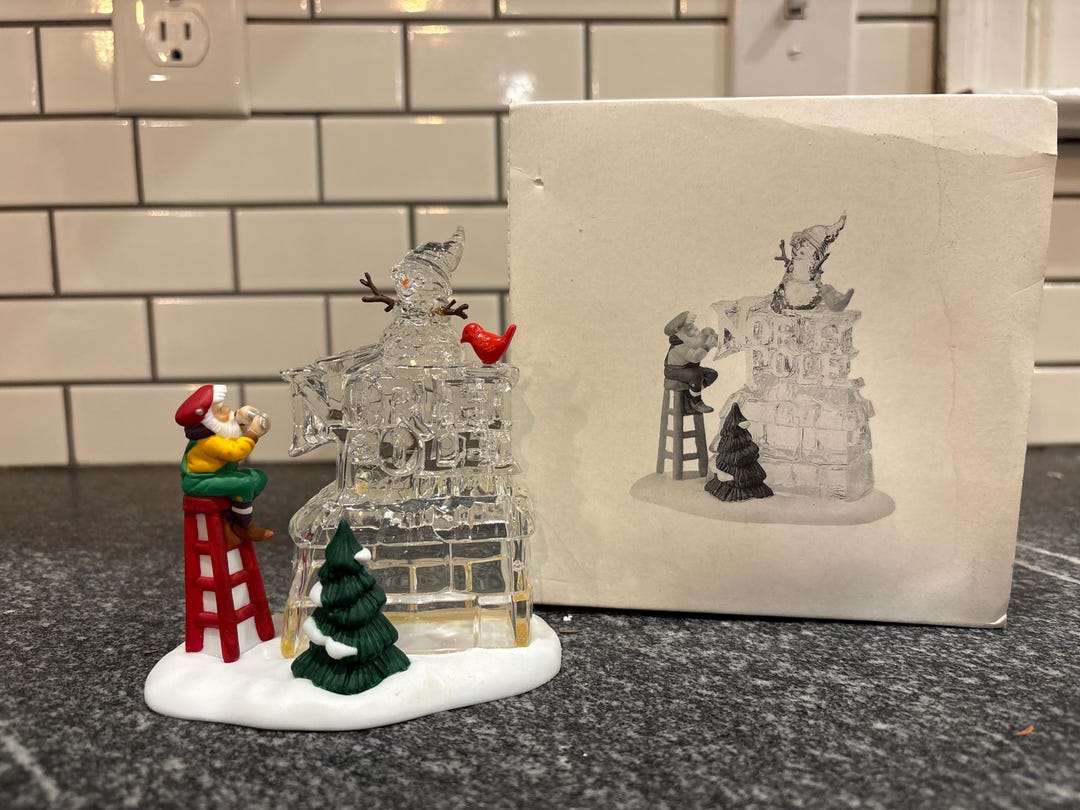 Dept 56 A Busy Elf North Pole Sign: Retired Christmas Village Series - Etsy