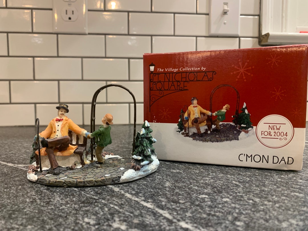 St. Nicholas Square: C'mon Dad, Miniature Set, Village Accessory ...