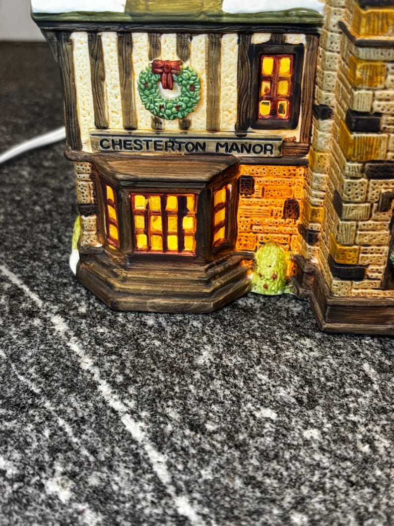 Dept 56 Chesterton Manor | Dickens Village Lighted House, Retired ...