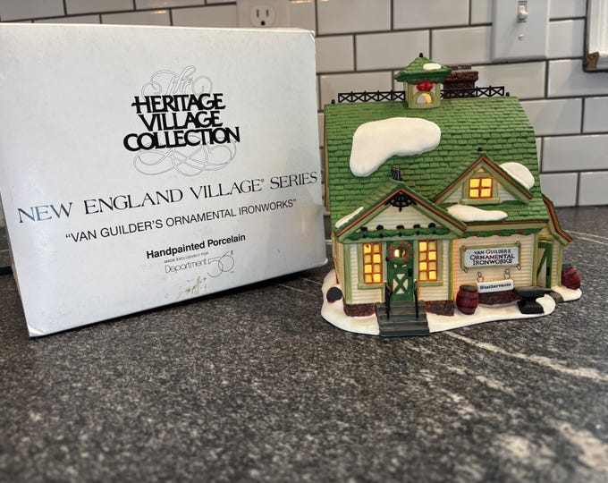 Dept 56: Van Guilder's Ornamental Ironworks, New England Village Series ...