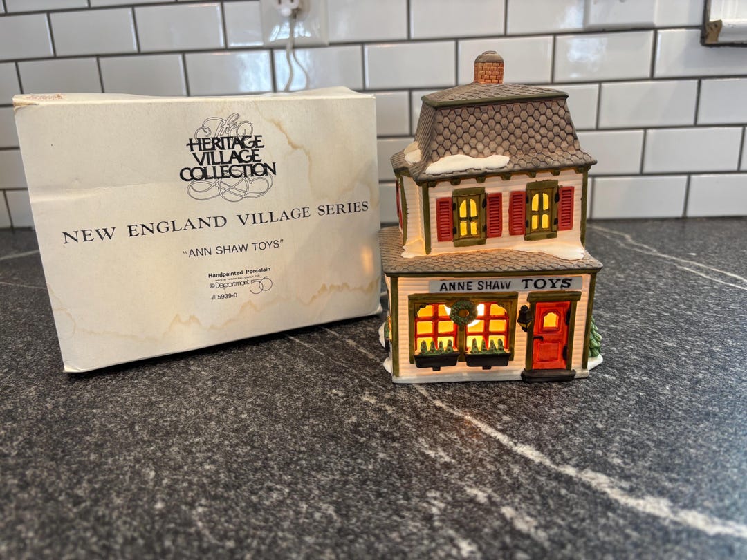 Department 56 Ann Shaw Toys | Porcelain Village Building | New England ...