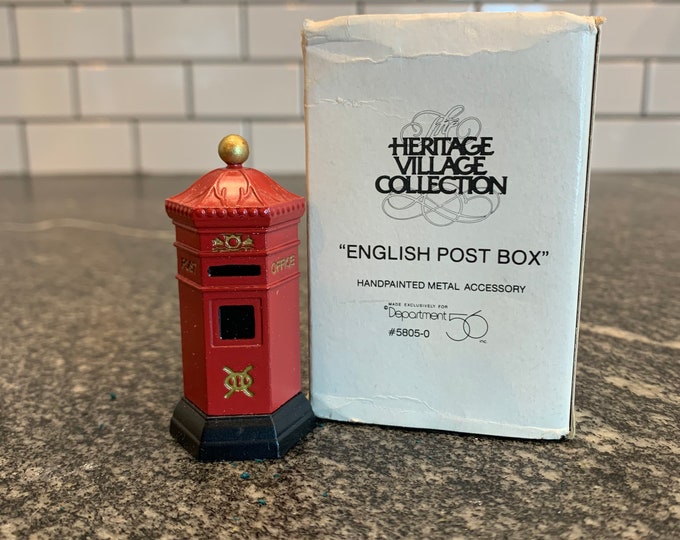 Dept 56: English Post Box, Dickens Village, Department 56, Retired ...