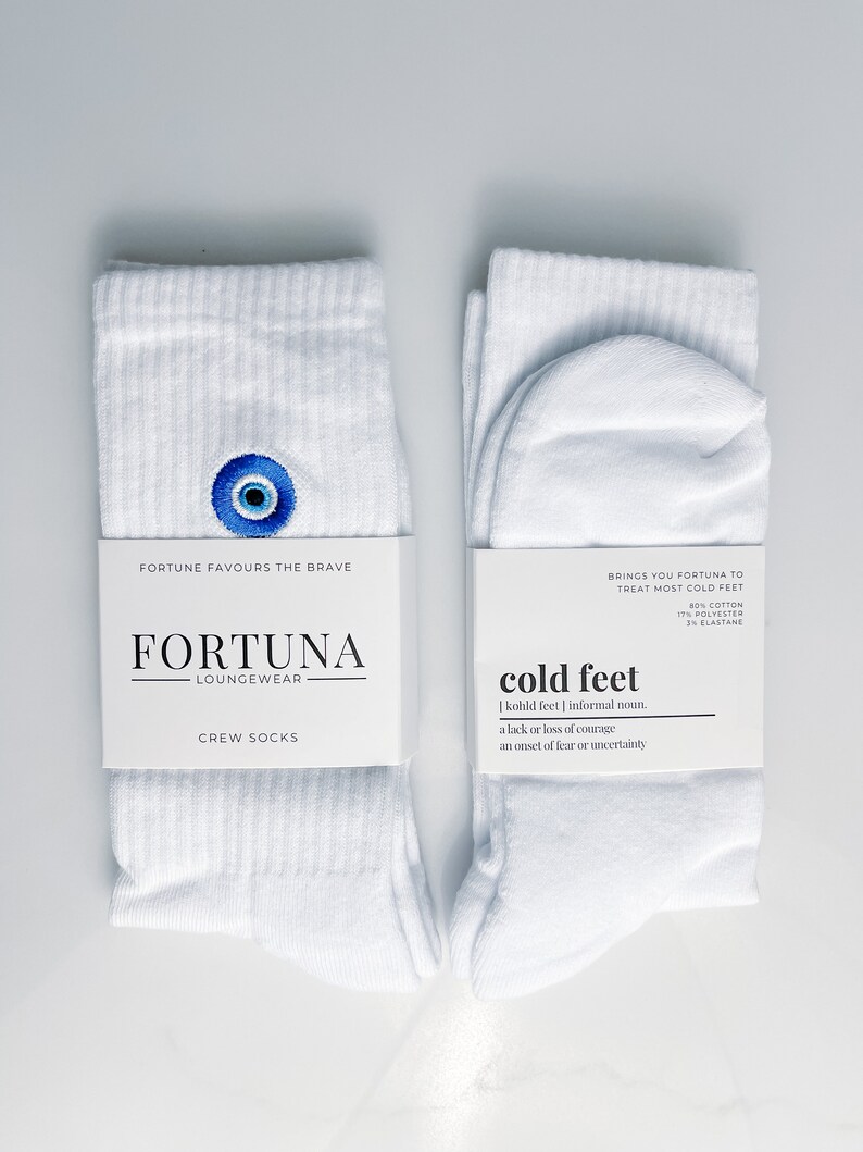 Evil Eye Crew Socks - Etsy