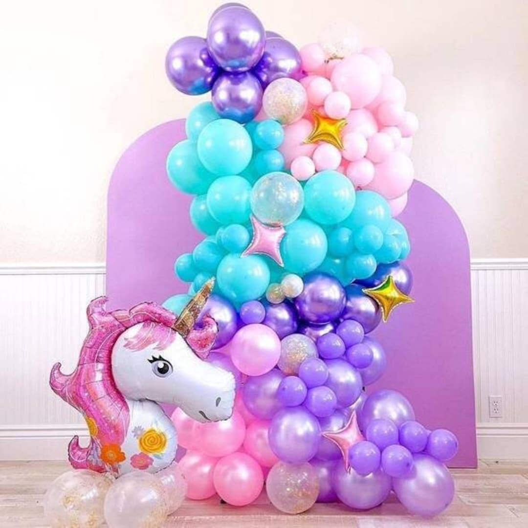 Unicorn Theme 16 Ft Balloon Arch Kit - Etsy