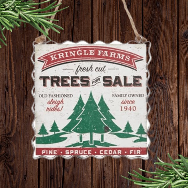 Tree Farm Sign - Etsy