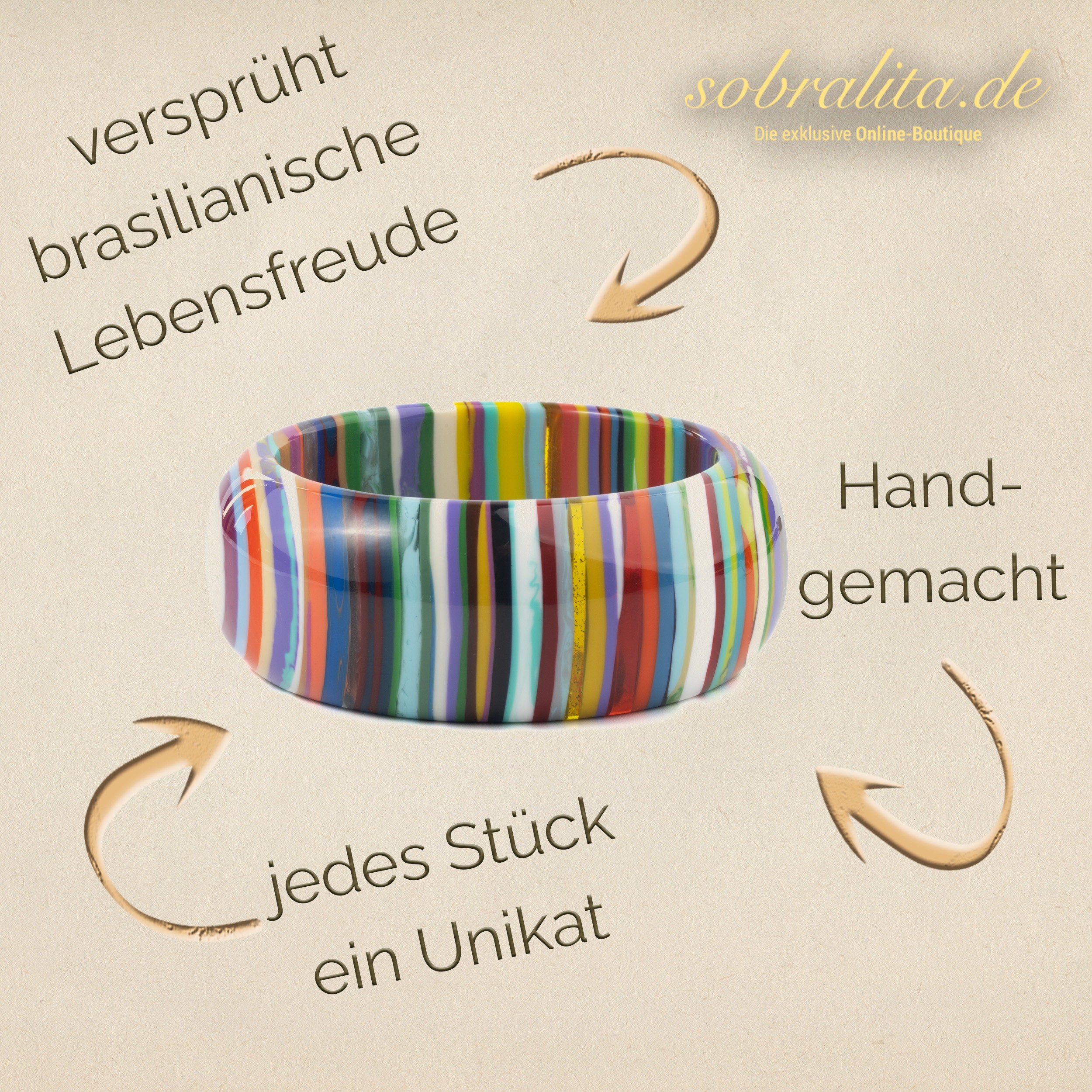Sobral Amreifbangle BRACELET, SYNTHETIC Resin Sobral Colorful Bangle ...