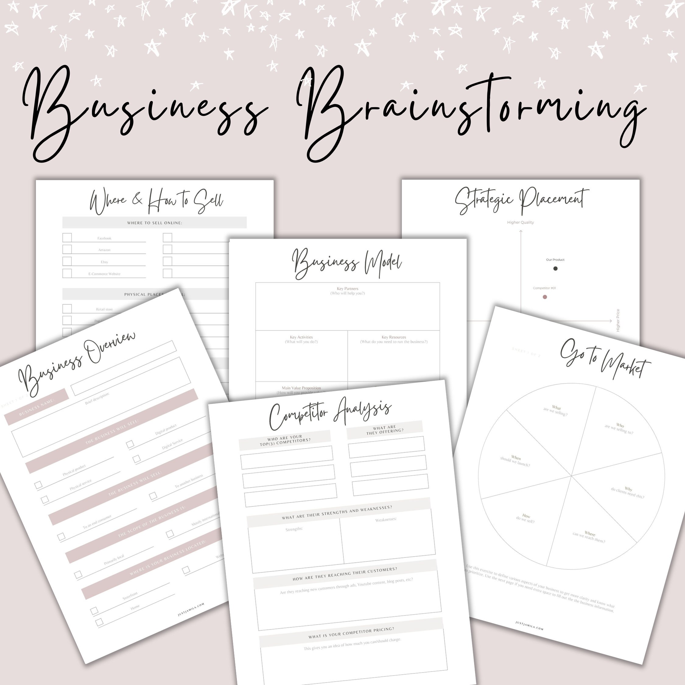 Small Business Planner PDF | Digital Business Planner Printable ...