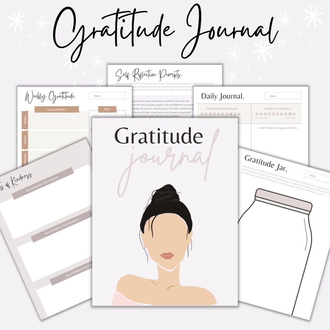 Daily Gratitude Journal Printable | Digital PDF Download Planner ...