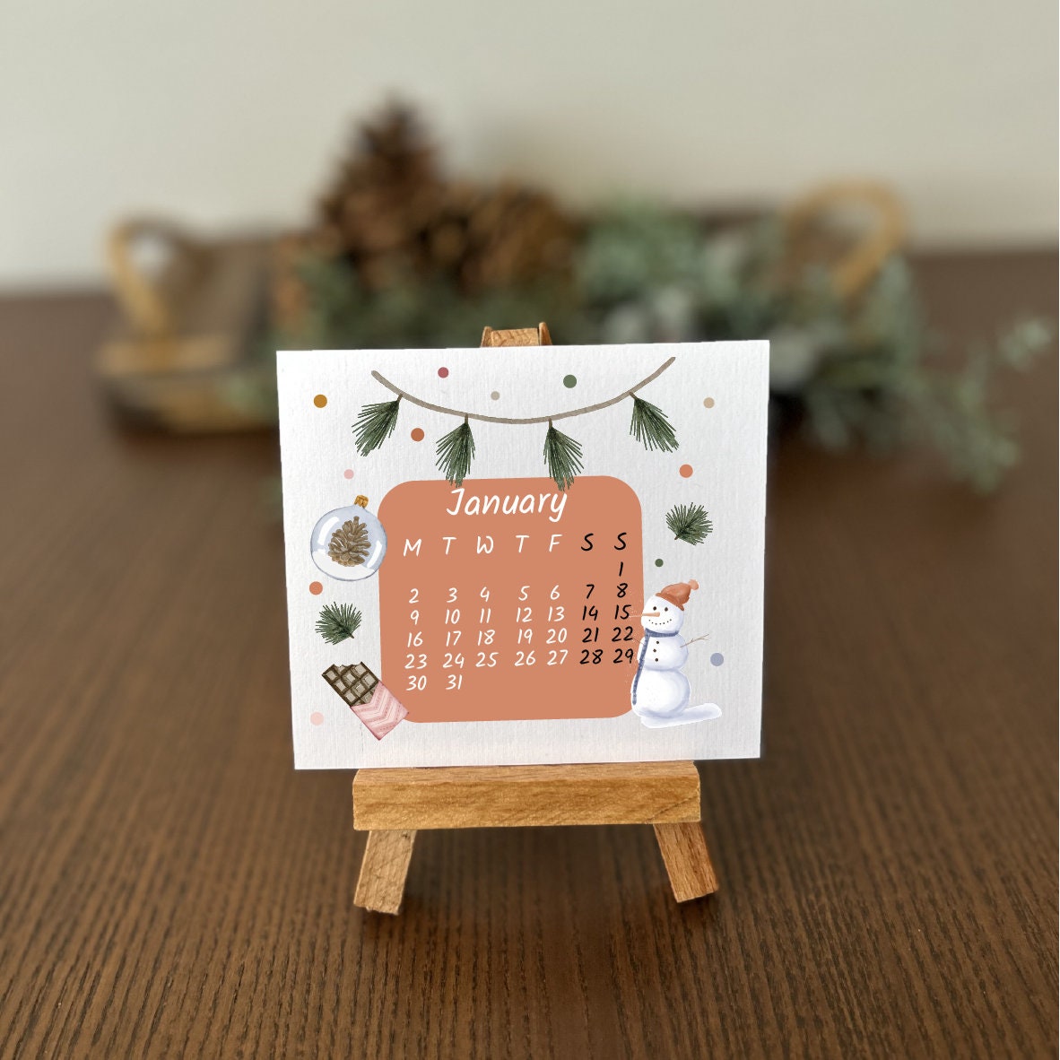 Calender With Tables - Etsy