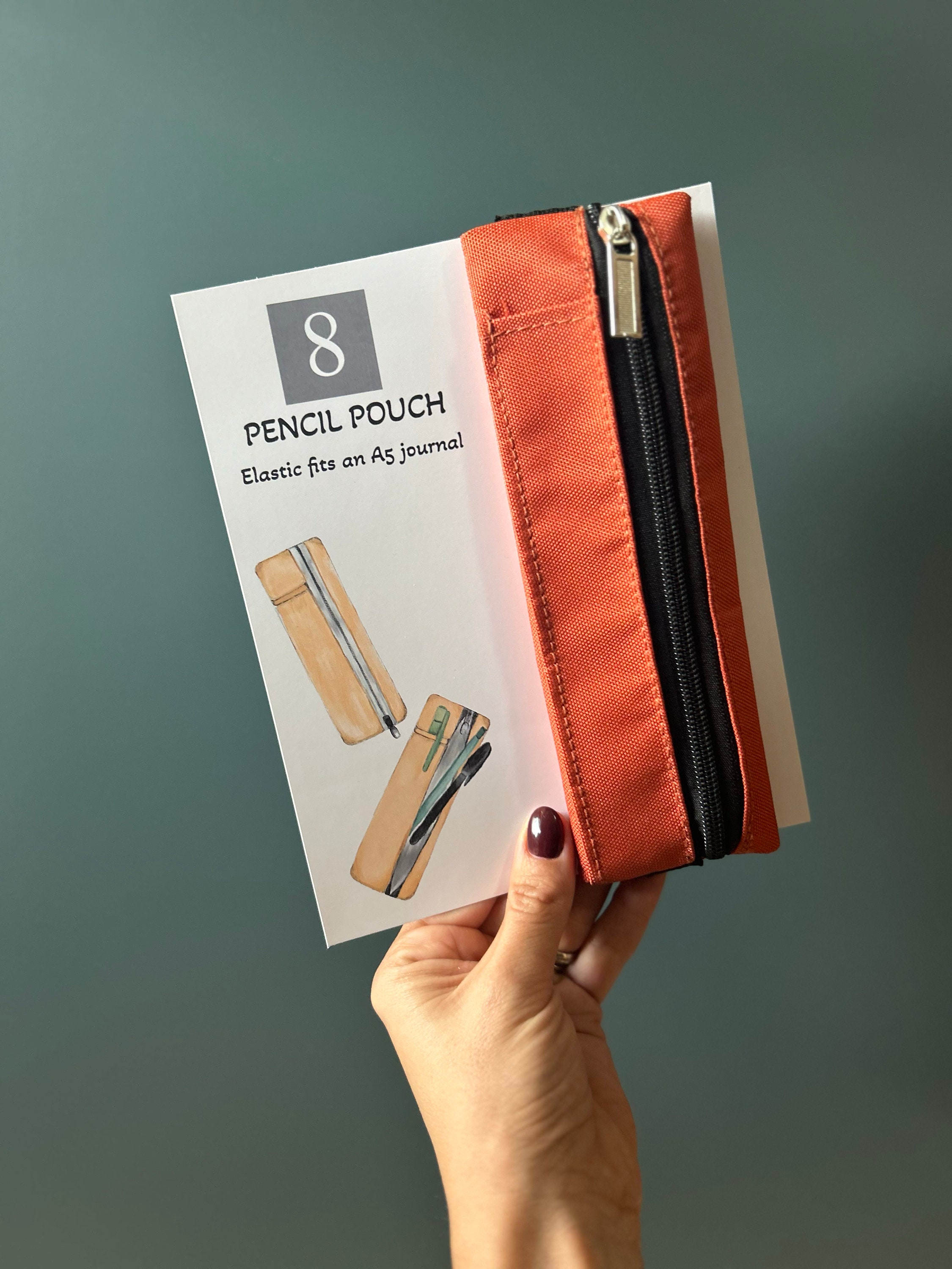 Elastic Pencil Case, Planner Pen Pouch, Pencil Pouch With Elastic, A5 ...