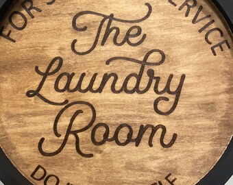 9 in Round Shiplap Sign Laundry Room Laundry Room Decor - Etsy