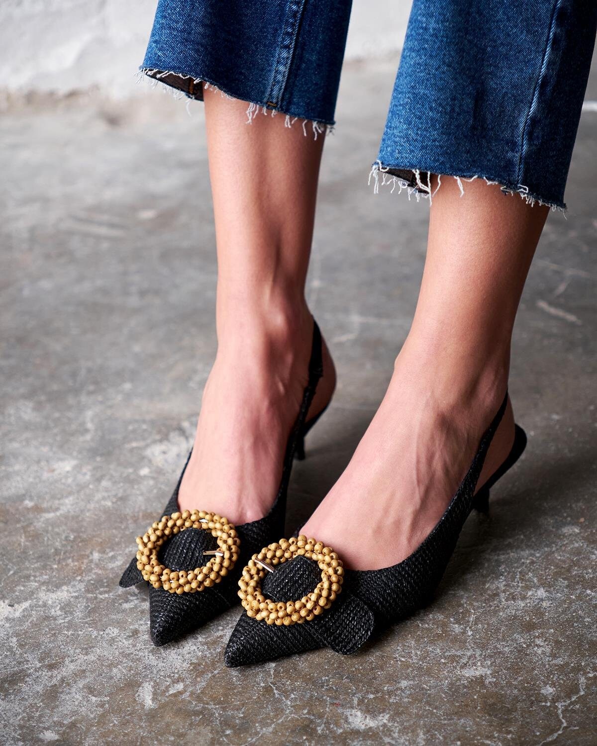 Black Wicker Heels,low Heel Shoes,bridal Shoes,wedding Pumps,ankle ...