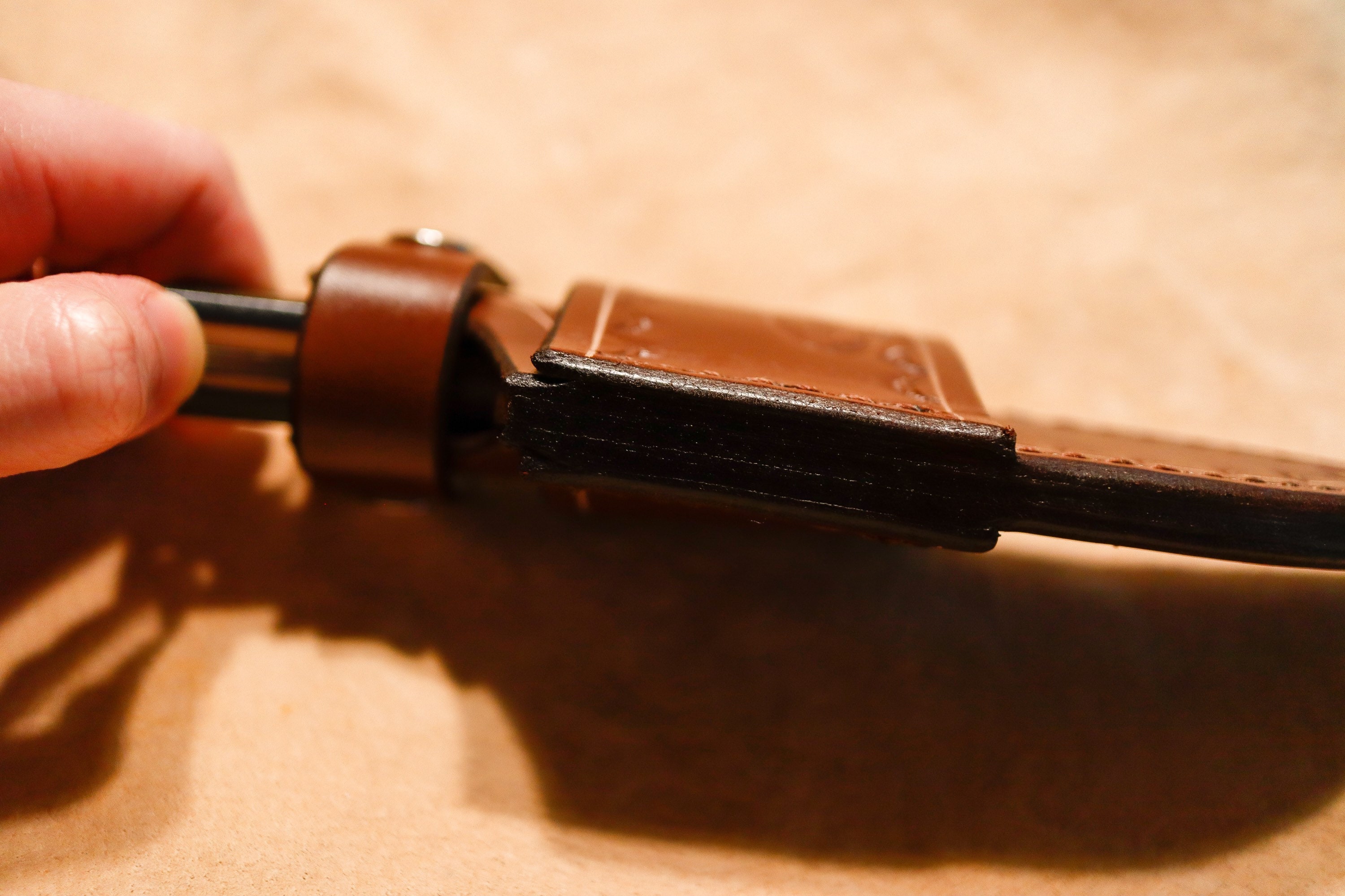 Custom Leather Crossdraw Sheath for Schrade Sharpfinger 152OT - Etsy