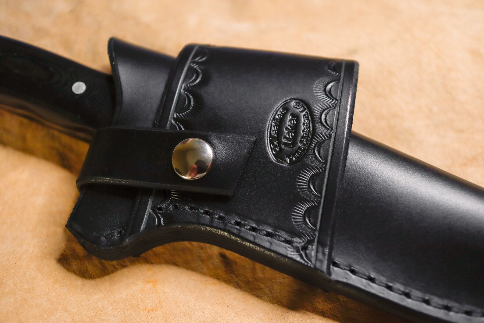 Custom Leather Crossdraw Sheath for Buck 124 - Etsy