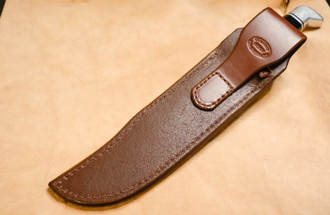 Custom Leather Sheath W/feather for Buck 120 - Etsy
