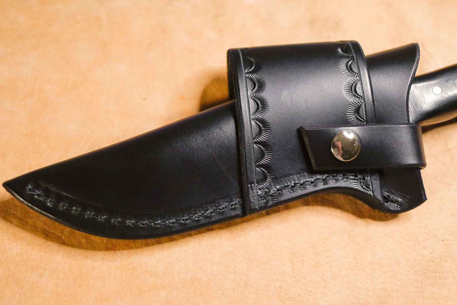Custom Leather Crossdraw Sheath for Buck 124 Knife | Etsy
