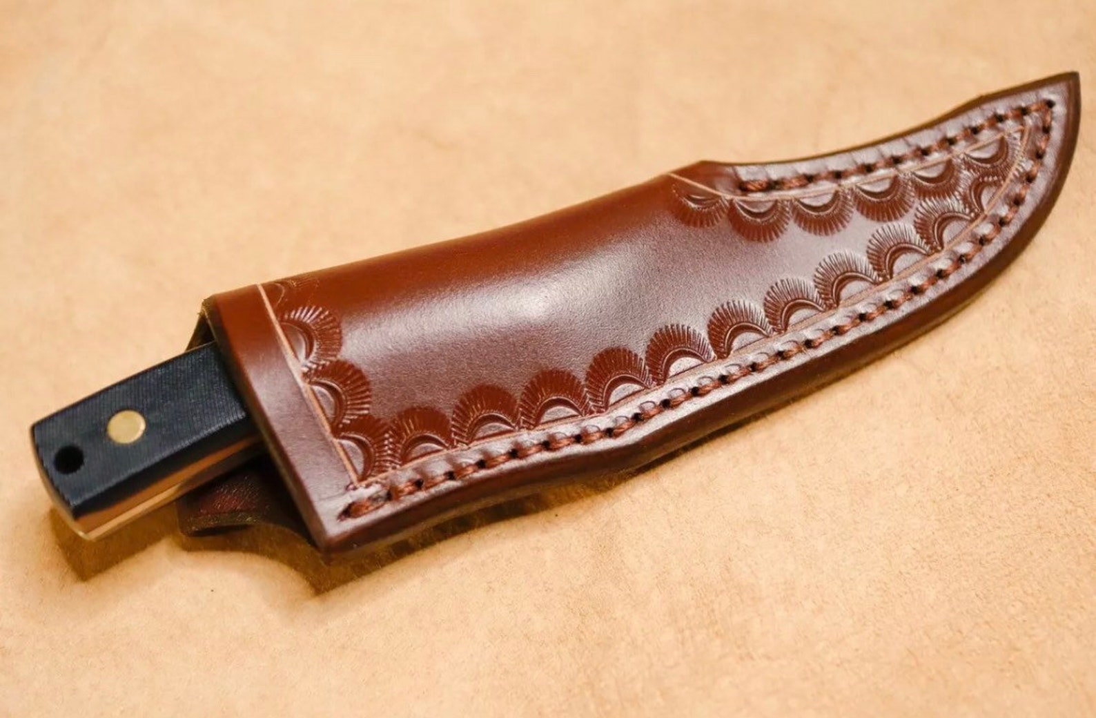 Custom Leather Sheath for Schrade Sharpfinger 152OT - Etsy