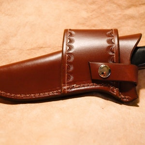 Custom Leather Crossdraw Sheath for Buck 124 - Etsy