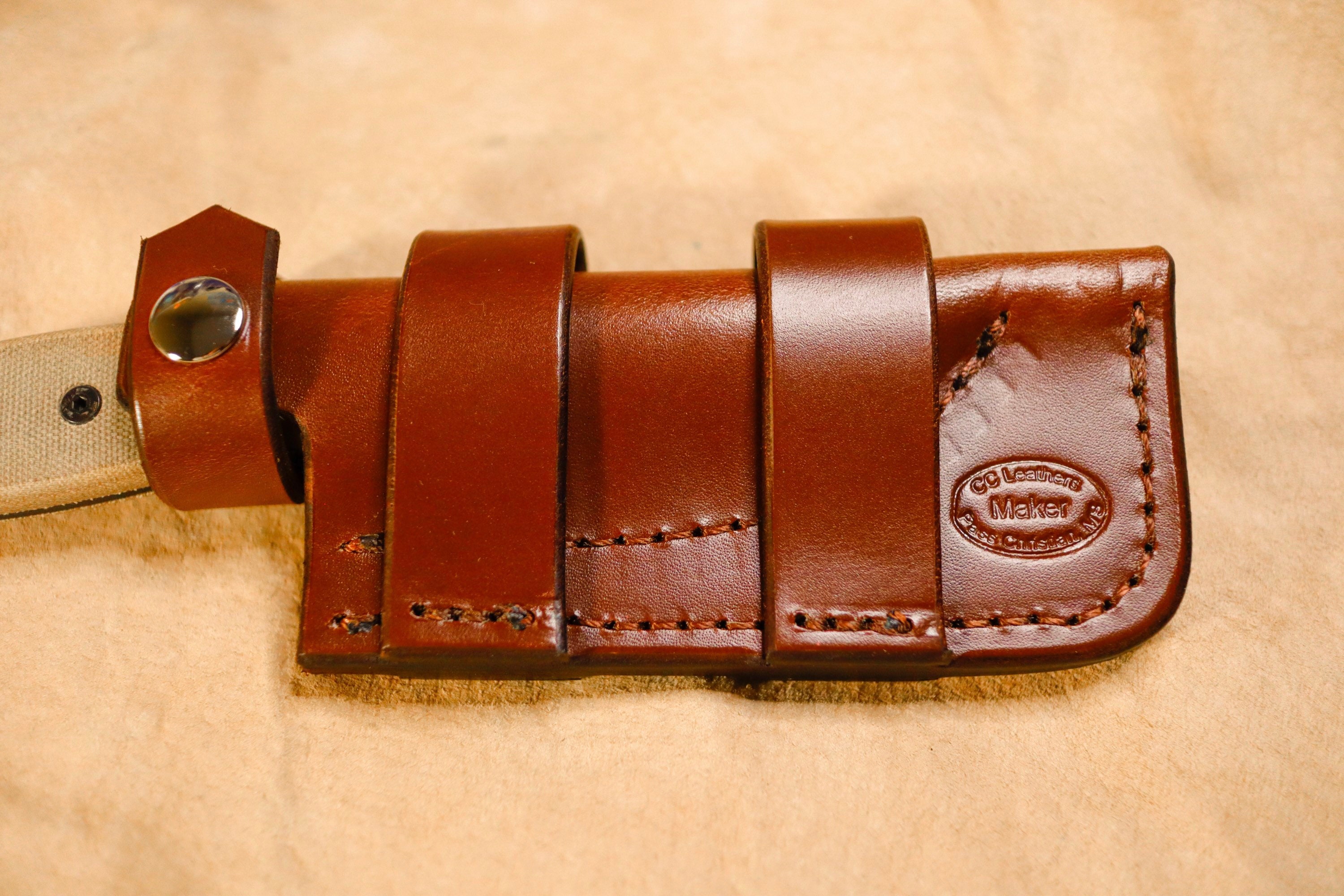 Custom Leather Crossdraw Sheath for Ontario RAT 3 ESEE 4 | Etsy