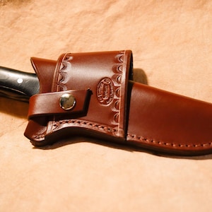 Custom Leather Crossdraw Sheath for Buck 124 - Etsy
