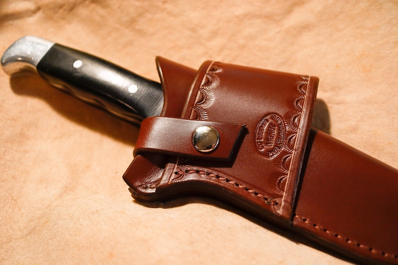 Custom Leather Crossdraw Sheath for Buck 124 - Etsy
