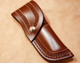 Custom Leather Crossdraw Sheath for Buck 124 Knife | Etsy