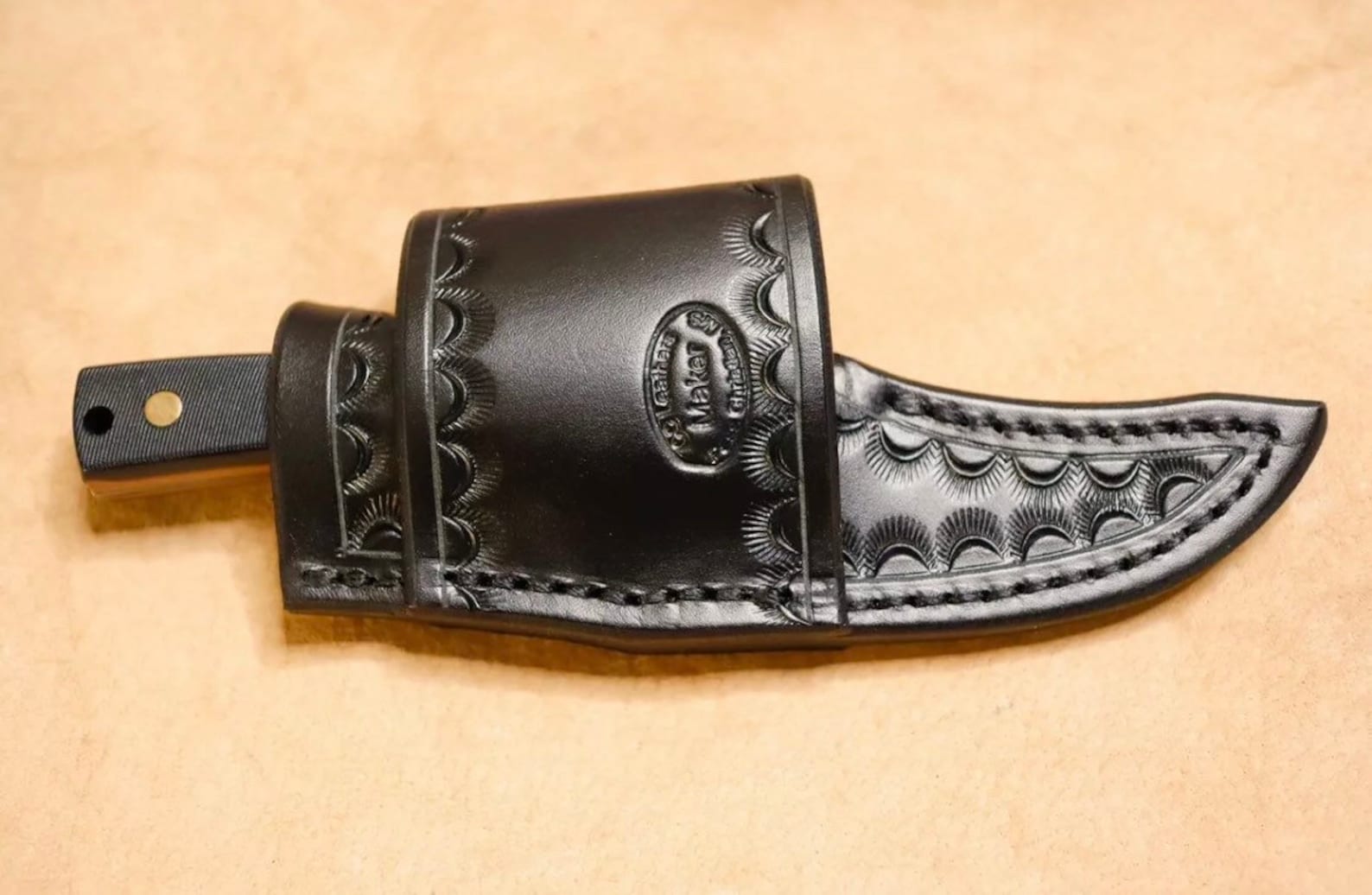 Custom Leather Crossdraw Sheath for Schrade Sharpfinger 152OT - Etsy